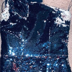 Safiyaa | Dresses | Safiyaa Icenna Glamorous Oneshoulder Sequin Dress ...